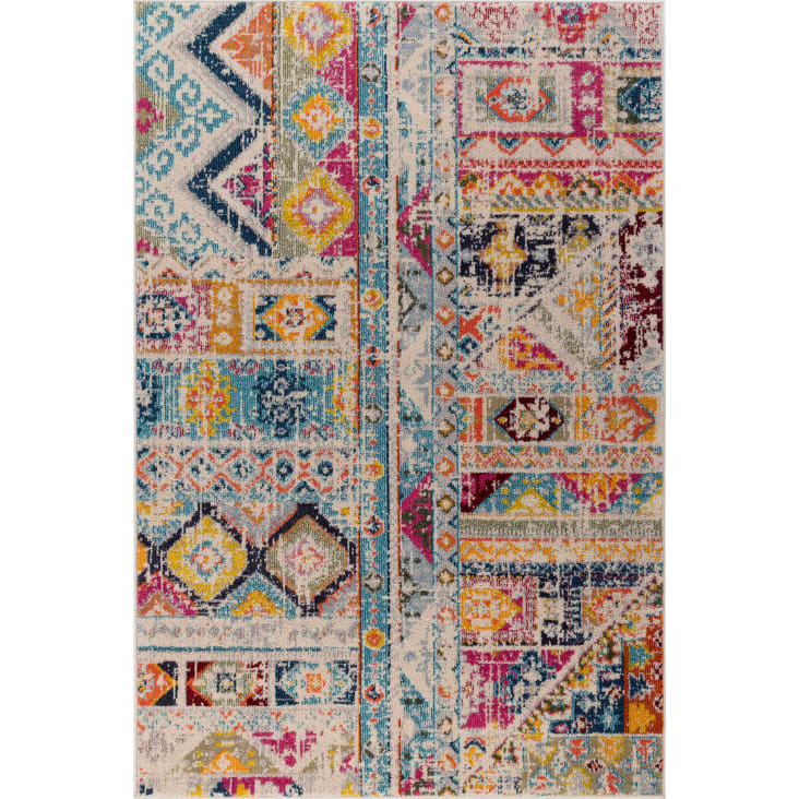 Vintage wohnzimmer teppich - mehrfarbig kurzer flor weicher 120X170 ...