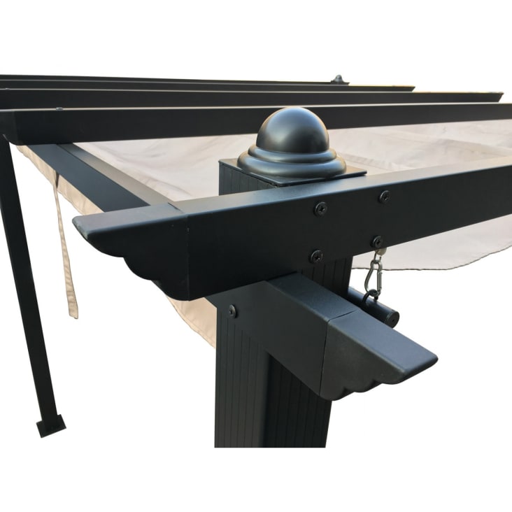 Gazebo autoportante alluminio e telo grigio tortora 3 x 3 m Regia ...
