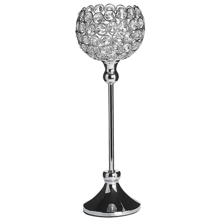 Candelero plateado 27 cm Esternay | Maisons du Monde