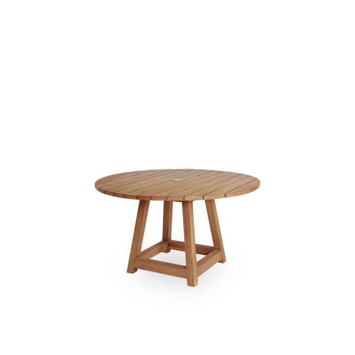 Table repas ronde 4 places en teck D120cm Georges | Maisons du Monde