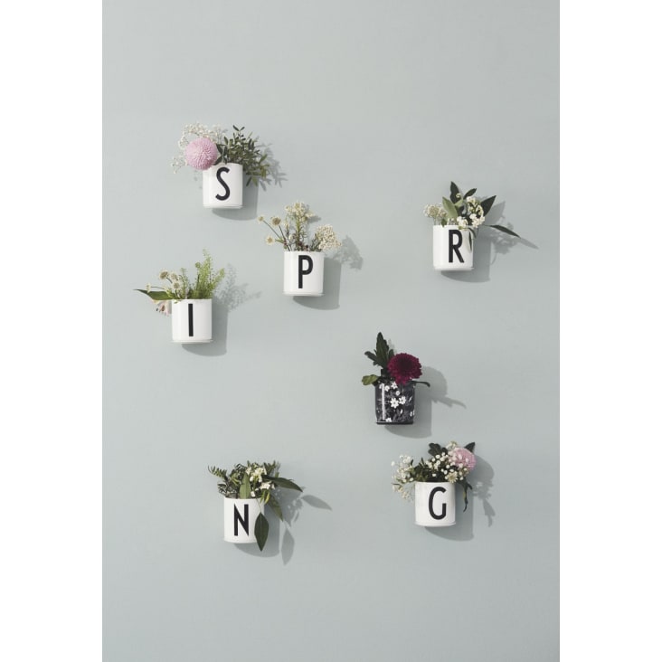 Tasse Blanche Design Letters Porcelaine Blanc Maisons Du Monde