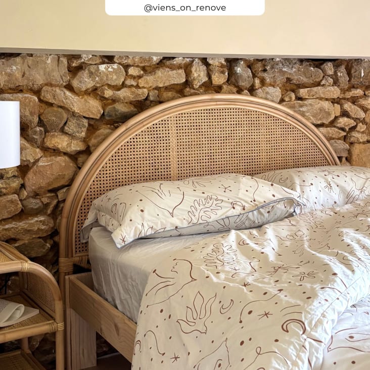 Testata da letto 160 cm in rattan naturale Grace | Maisons du Monde