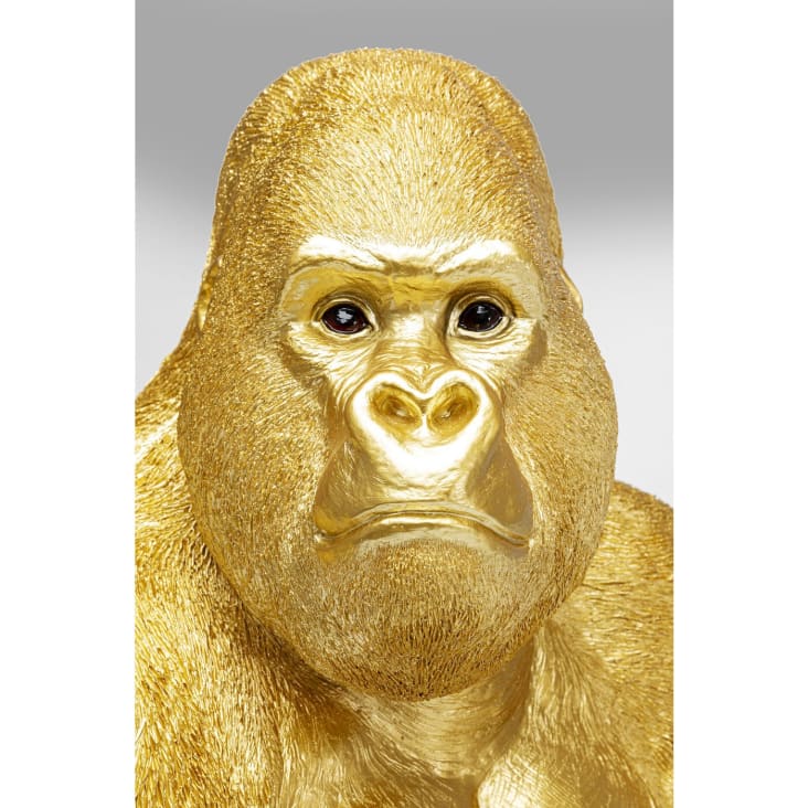Figura deco monkey gorilla side xl oro 76cm Gorilla | Maisons du Monde