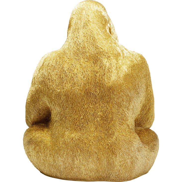 Figura deco monkey gorilla side xl oro 76cm Gorilla | Maisons du Monde