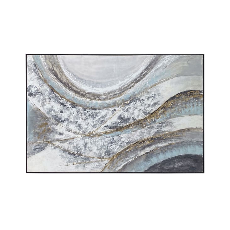Tableau à l'huile en bois grise, 180x120 cm Berna | Maisons du Monde