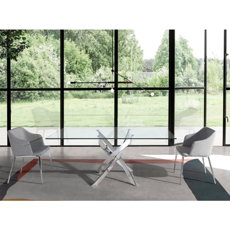 Mesa comedor rectangular cristal | Maisons du Monde