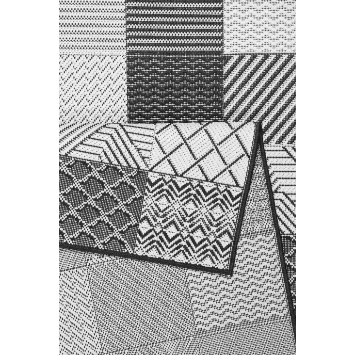 Wetterfester Outdoor Teppich schwarz, weiß, Balkon, Terrasse 200x290 ...