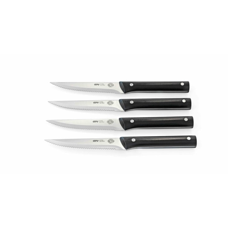 Coltelli da bistecca 4 pezzi lame acciaio 420J2 BBQ | Maisons du Monde