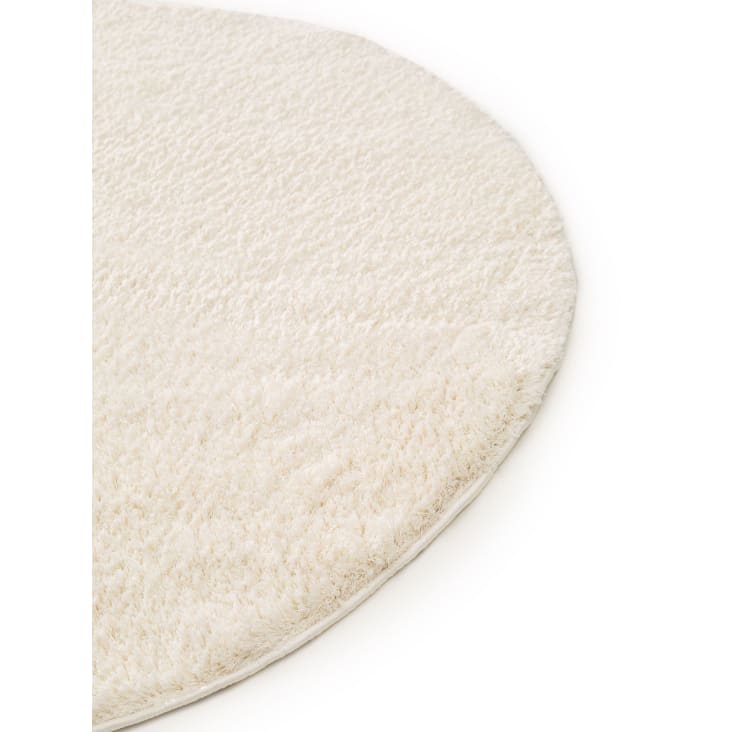 Tappeto a pelo lungo rotondo bianco ø 160 rotondo SODA | Maisons du Monde