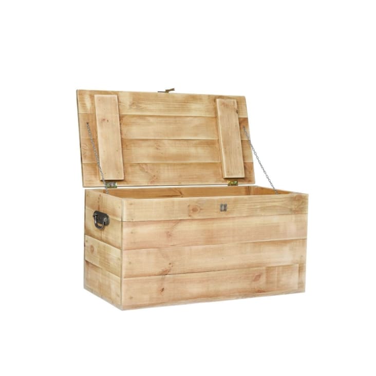 Coffre de rangement bois massif HUGO | Maisons du Monde