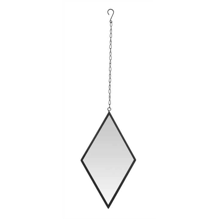 Miroir losange avec attache métal 21x36cm MIROIR LOSANGE | Maisons du Monde