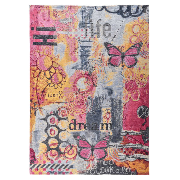 Tappeto lounge a tessitura piatta - poliestere/cotone COSIMA | Maisons ...