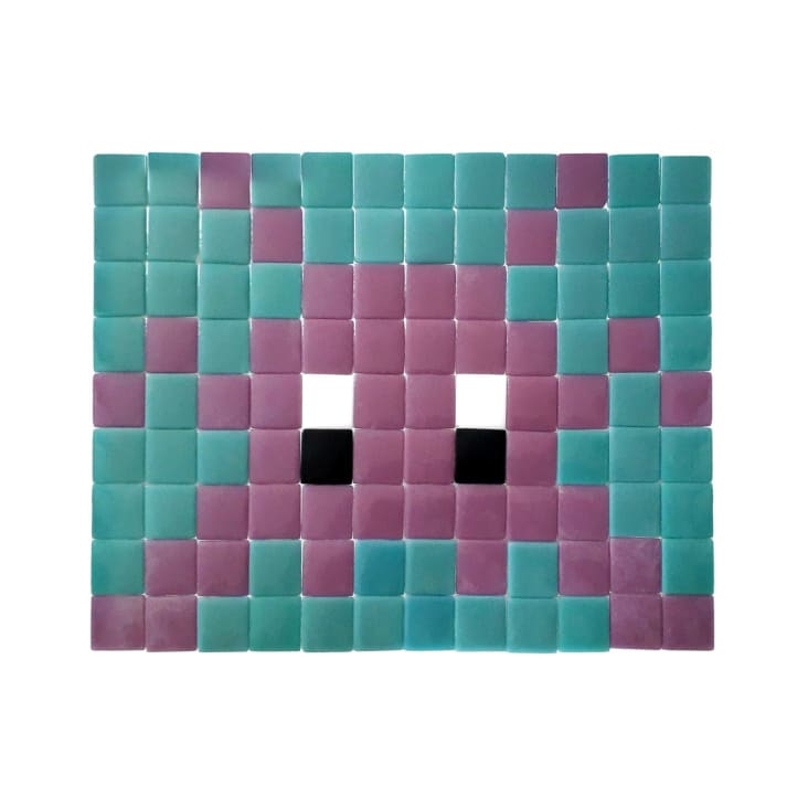Mosaïque invaders en verre prune INDOOR INVADERS | Maisons du Monde