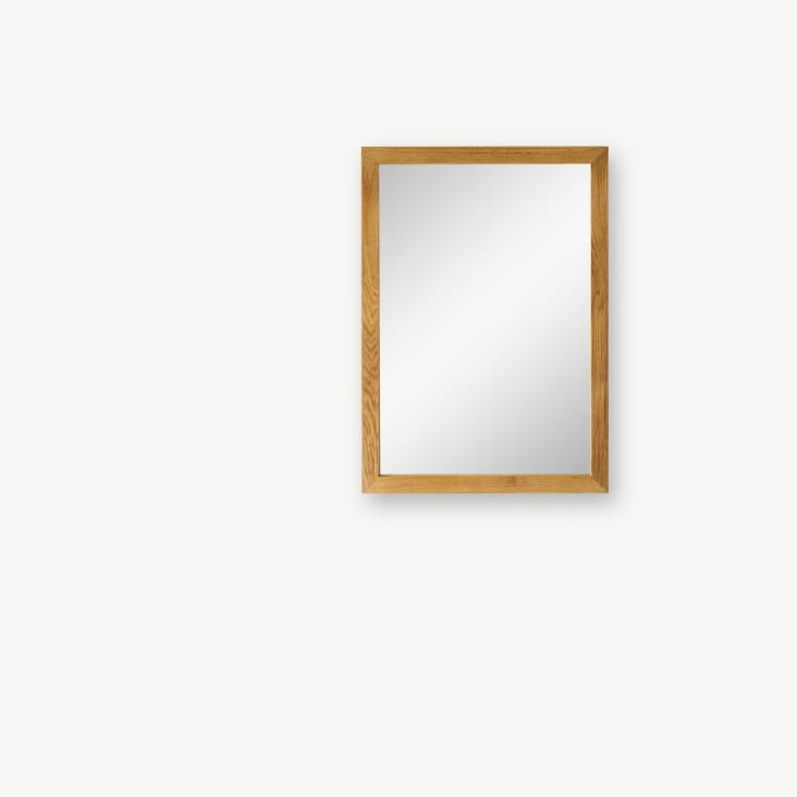 Specchio in legno di quercia massello 70x50 cm Serena | Maisons du Monde