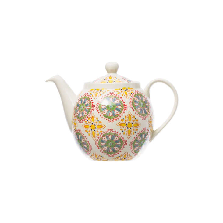 Teiera in ceramica gialla e verde Bohemian | Maisons du Monde