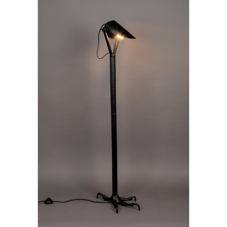 Lámpara de pie de metal negro Bucklehead | Maisons du Monde