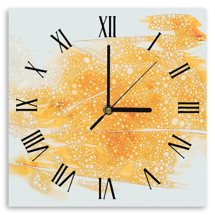 Reloj de Pared Agua Coloreada Sobre Película Transparente cm. 30x30 ...