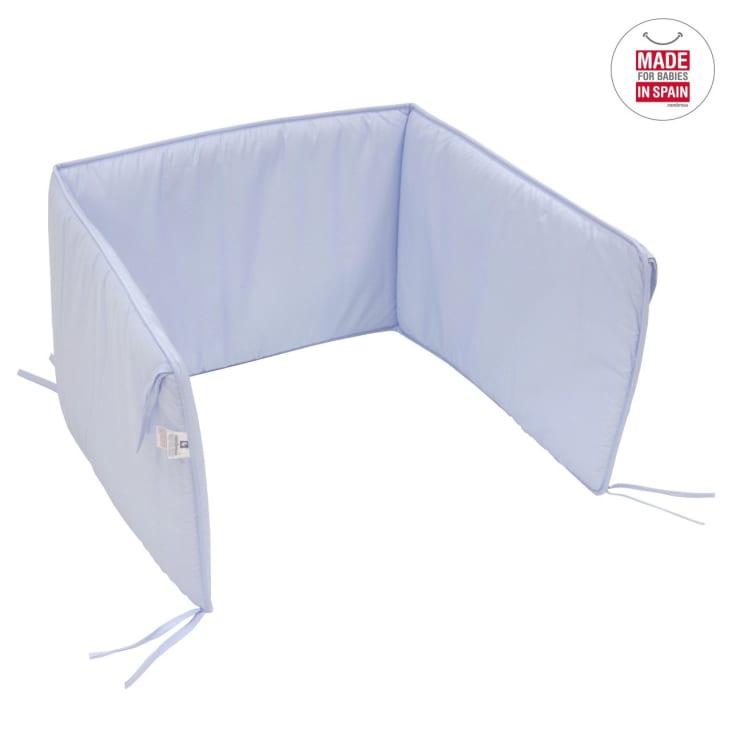Protector de cuna 60 en celeste 180x40x3 cm | Maisons du Monde