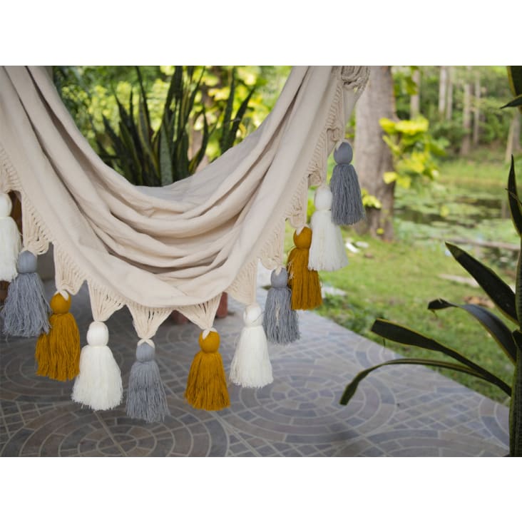 Amaca colombiana deluxe - Beige - Cotone e acrilico | Maisons du Monde