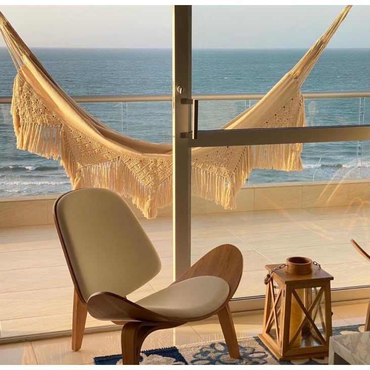 Hamaca individual macramé - colombia - 150 x 350 cm | Maisons du Monde