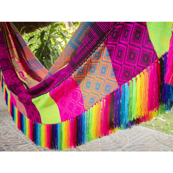 Hamaca premium - multicolor - hecha a mano en colombia -180 x 410 cm ...