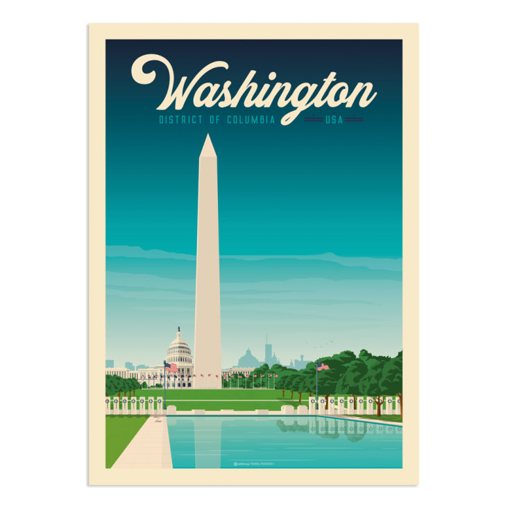 Póster washington dc 21x29,7 cm | Maisons du Monde