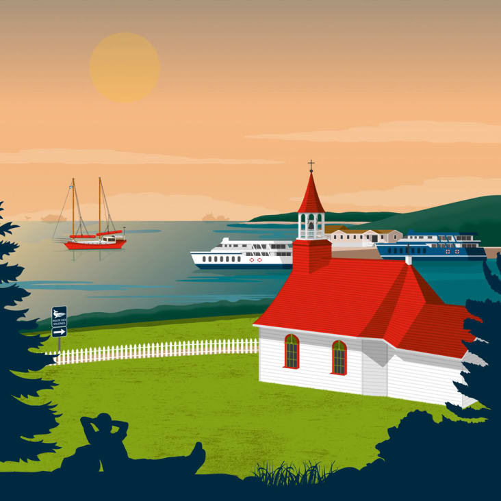 Affiche Tadoussac 30x40 cm | Maisons du Monde