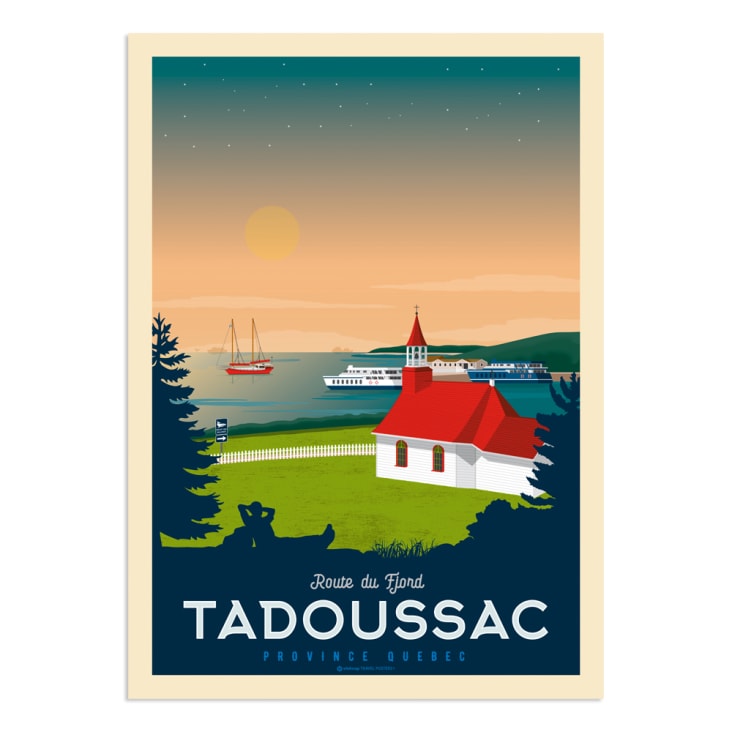 Affiche Tadoussac 21x29,7 cm | Maisons du Monde