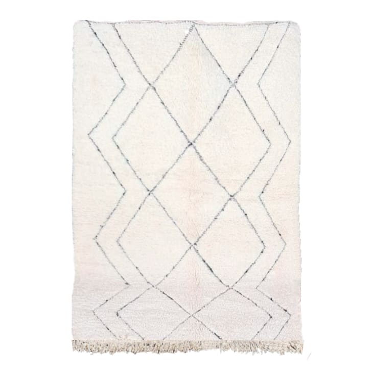 Alfombra de pasillo bereber marroquí de pura lana 73 x 160 cm BERBERE ...