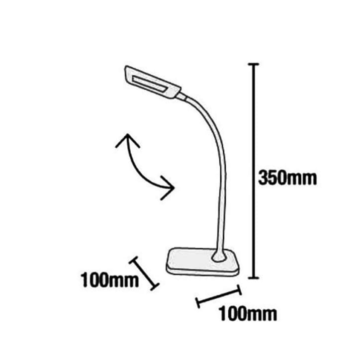 Lampes de bureau LED jaune 3W avec structure ABS réglable AMIDALA ...