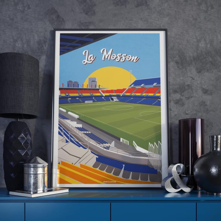Affiche Football - Stade de la Mosson 30 x 40 cm MONTPELLIER | Maisons ...
