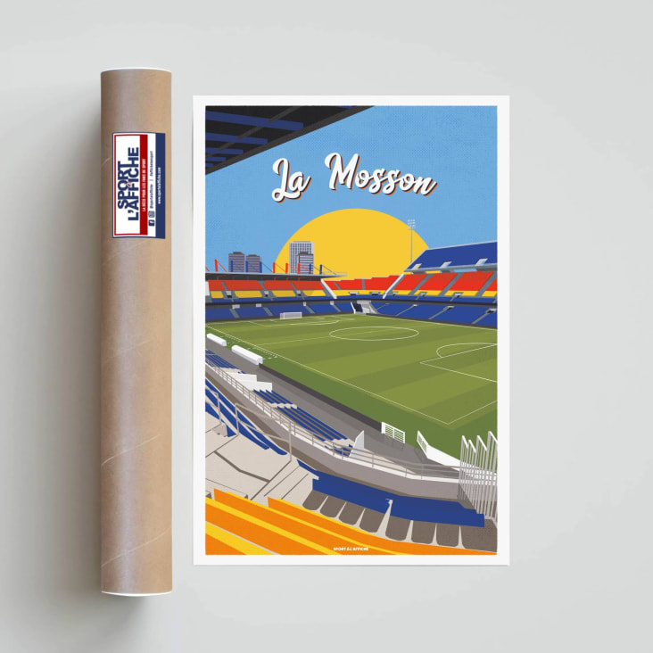 Affiche Football - Stade de la Mosson 30 x 40 cm MONTPELLIER | Maisons ...