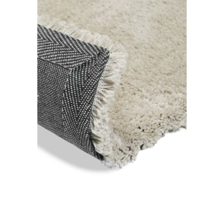 Moderner Hochflor Teppich beige grau, Wohn-, Schlafzimmer 70x140 Emilia ...