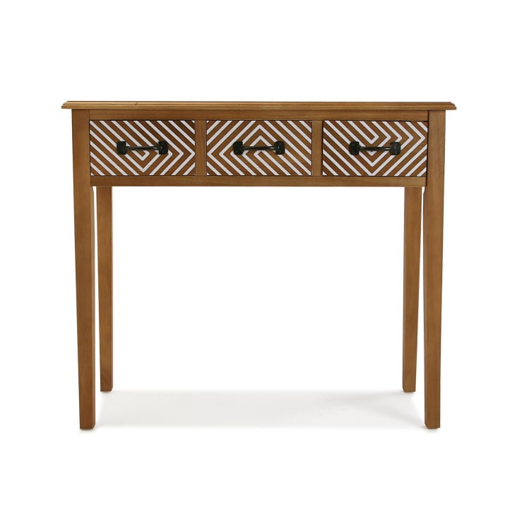 Consola recibidor con 3 cajones en madera de pino marrón Severn ...