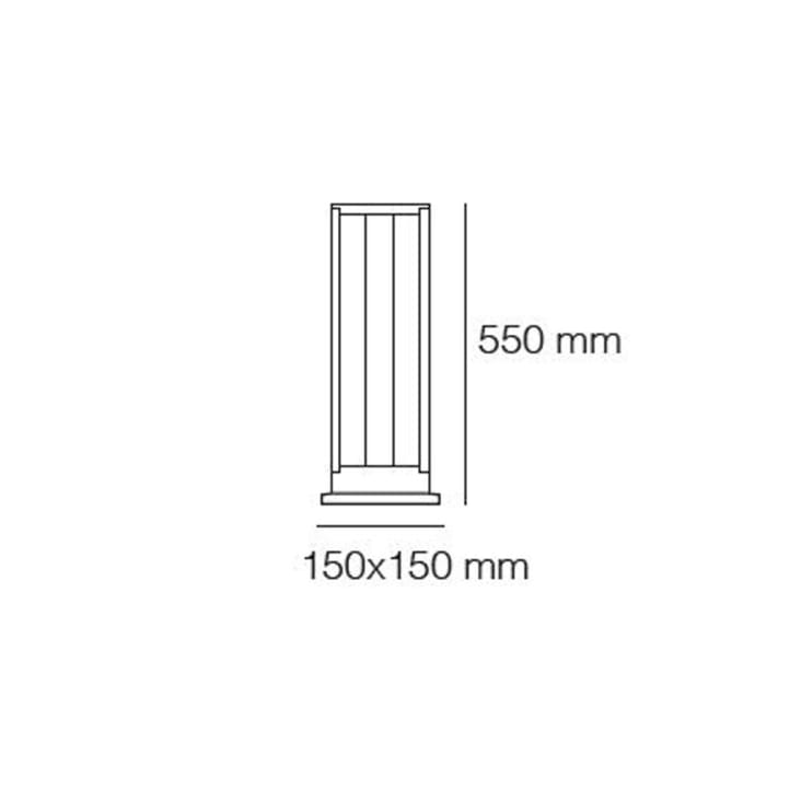 Faro da esterno a LED 10W in alluminio antracite Fuero | Maisons du Monde