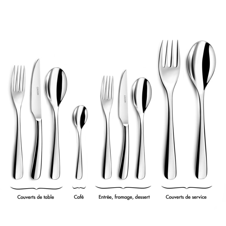 Couverts de service en Acier Inoxydable - Inox Haikou | Maisons du Monde