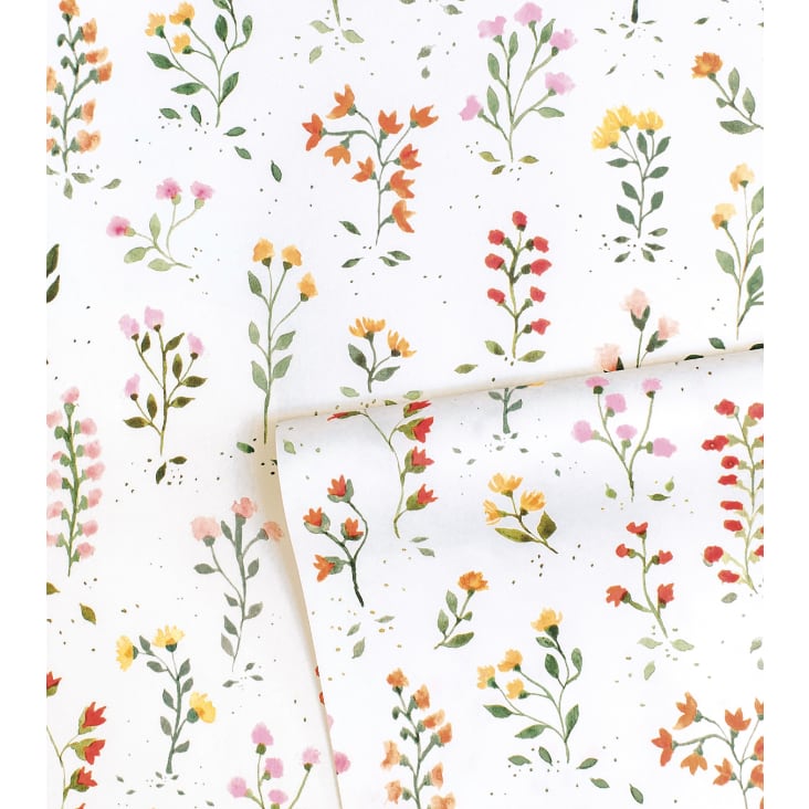 Papel pintado con estampado de flores en multicolores 50 cm x 10 m ...