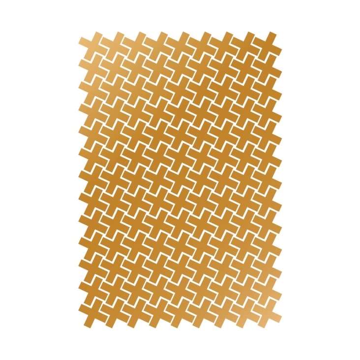 Mini cruces en vinilo decorativo brillo oro 19x29 cm | Maisons du Monde