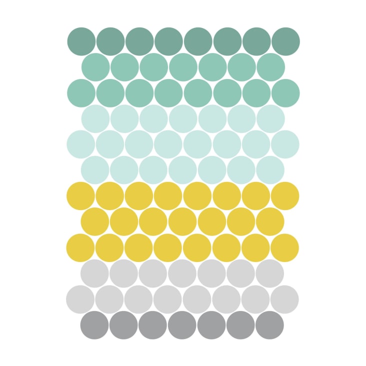 Adesivi murali decorativi a pois verde pastello | Maisons du Monde