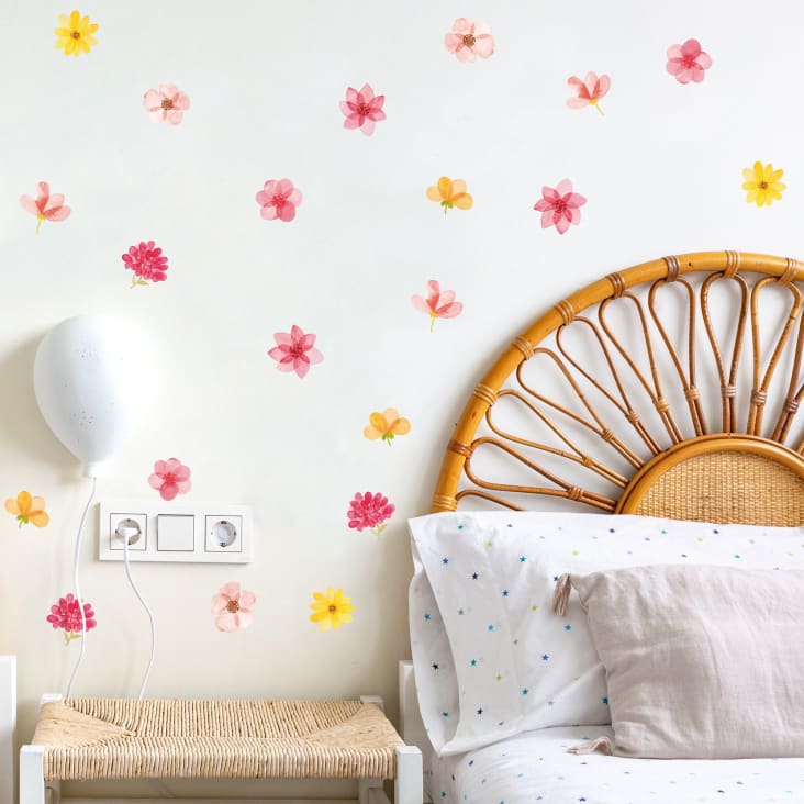 Stickers décoratifs mat Fleurs printanières rose | Maisons du Monde