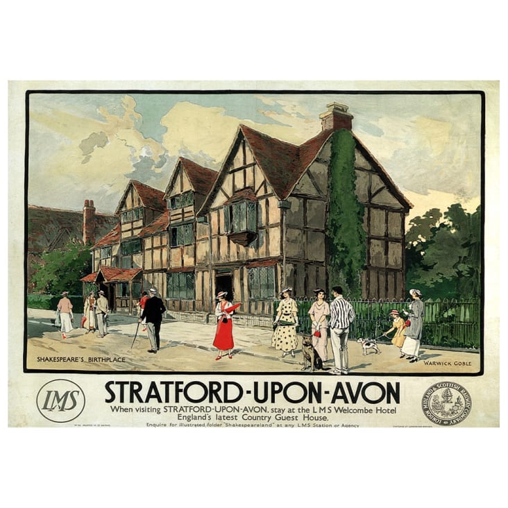 Poster turistico Stratford-upon-Avon cm. 50x70 | Maisons du Monde