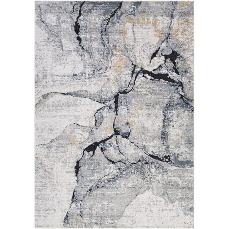 Tappeto Astratto Moderno Avorio/Grigio 200x275 Lyna | Maisons du Monde