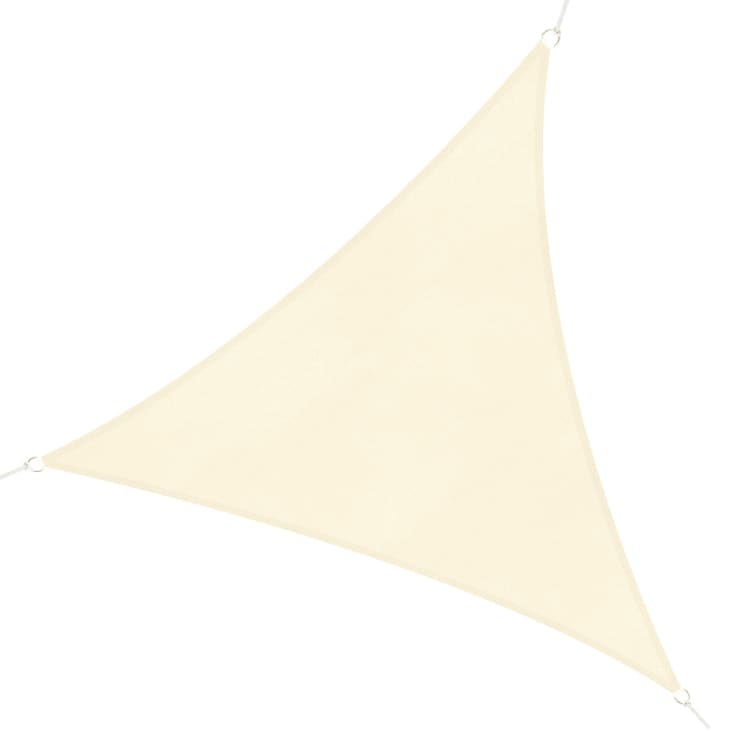 Toldo vela triangular 500x500x500 cm crema | Maisons du Monde