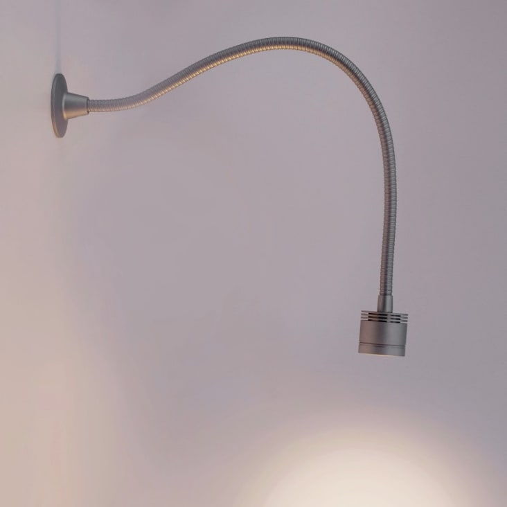 LEDS·C4 Luz De Lectura Wall Led 2,2W 3000K Aluminio Anodizado 146Lm | Maisons du Monde