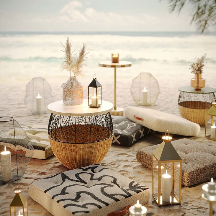 4er-Set Laternen aus Edelstahl und Glas, gold Outlight | Maisons du Monde