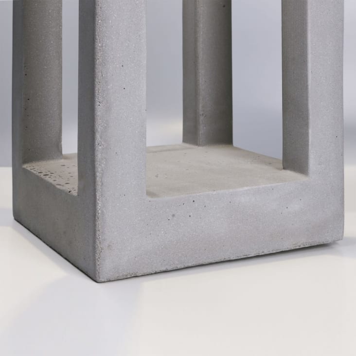 Balise de jardin LED en ciment gris 70cm BOX | Maisons du Monde