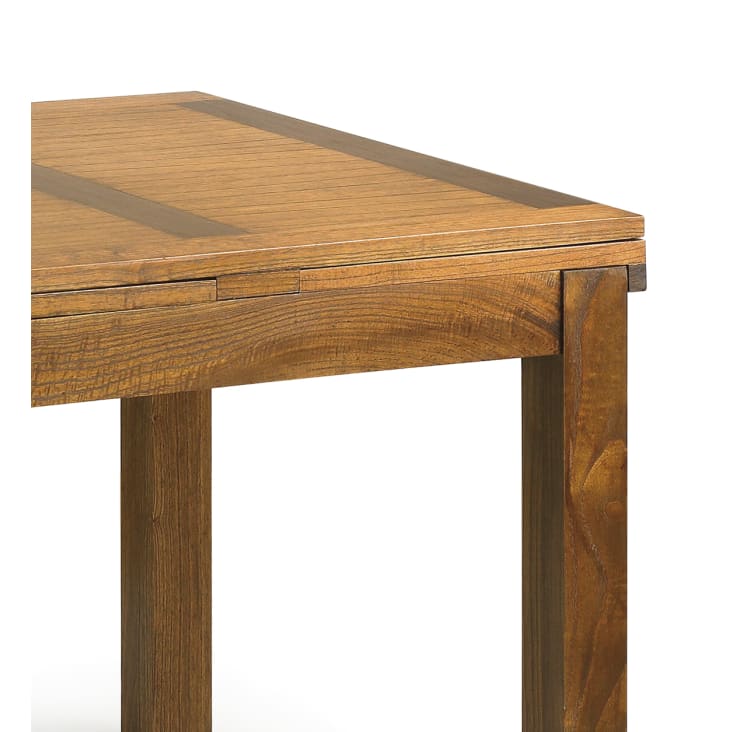 Mesa de comedor extensible de madera de mindi marrón anch. 95 cm STAR ...