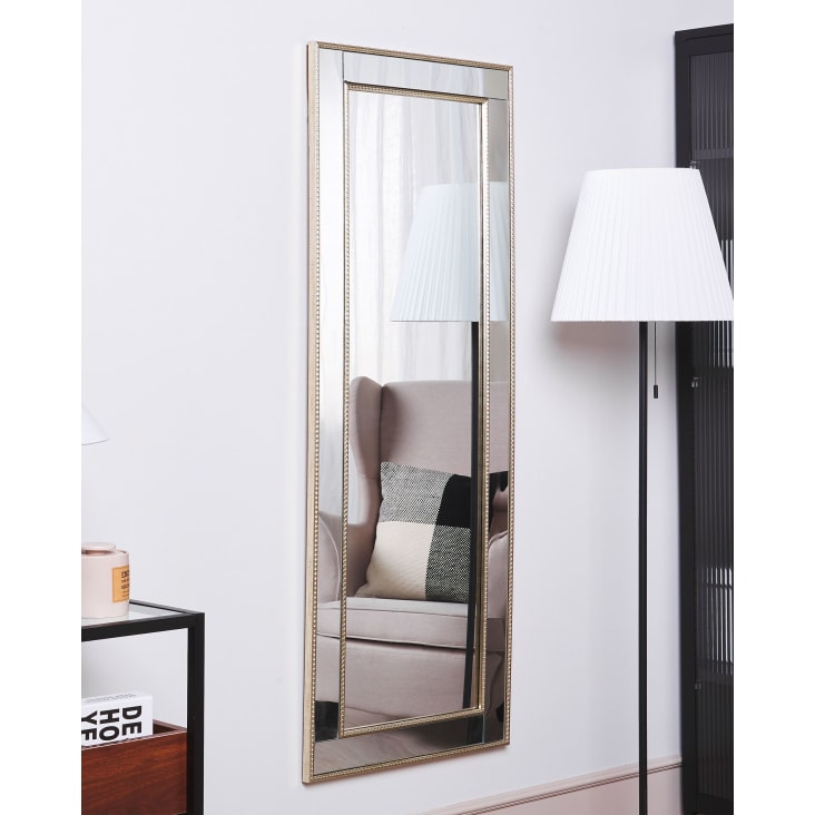 Espejo de material sintético plateado 130x50 Fenioux | Maisons du Monde