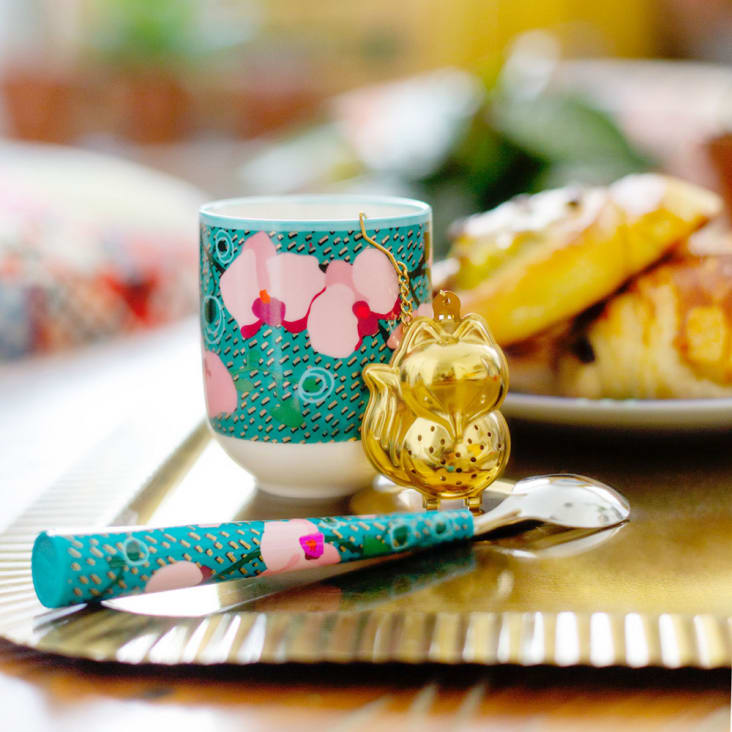 Cucharilla de postre turquesa hips 16 x 0 x 2 cm SWEET SPOON | Maisons ...