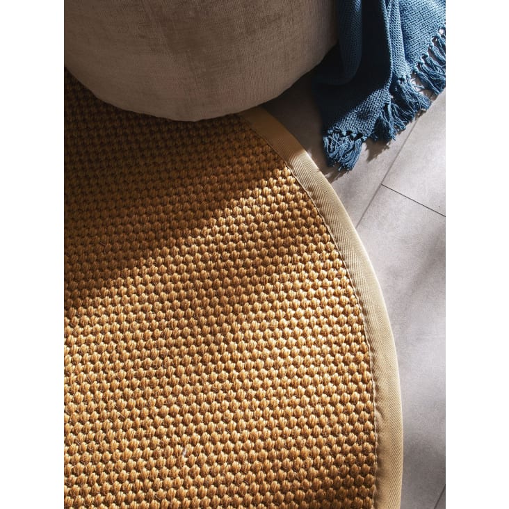 Tapis sisal beige D 150 rond Greta | Maisons du Monde